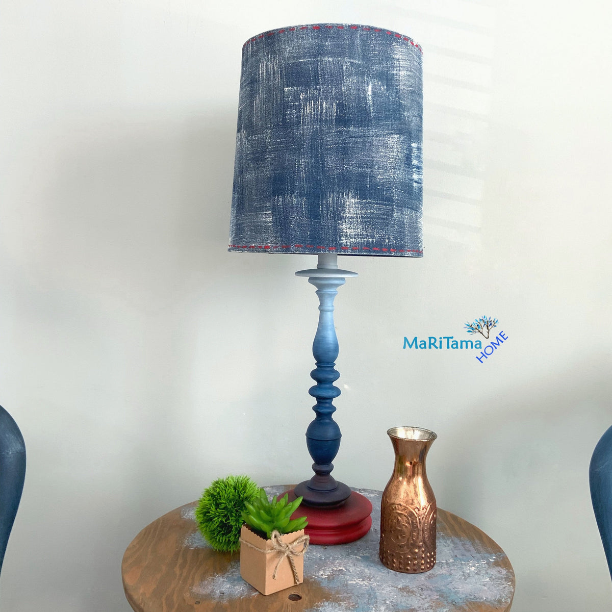MaRiTama HOME - Denim Lamp with Ombre Stand